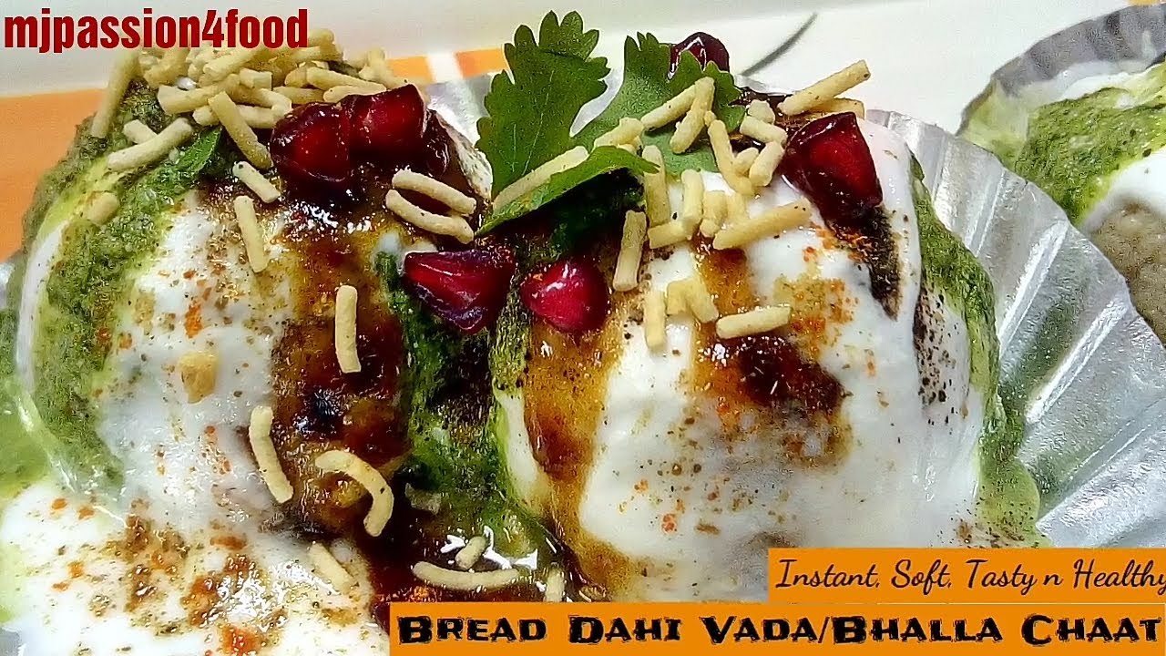 Bread Dahi Vada| दही बड़े बनाए सिर्फ पाँच मिनट में। Instant Dahi Bhalla Chaat Recipe - UCOOK ...