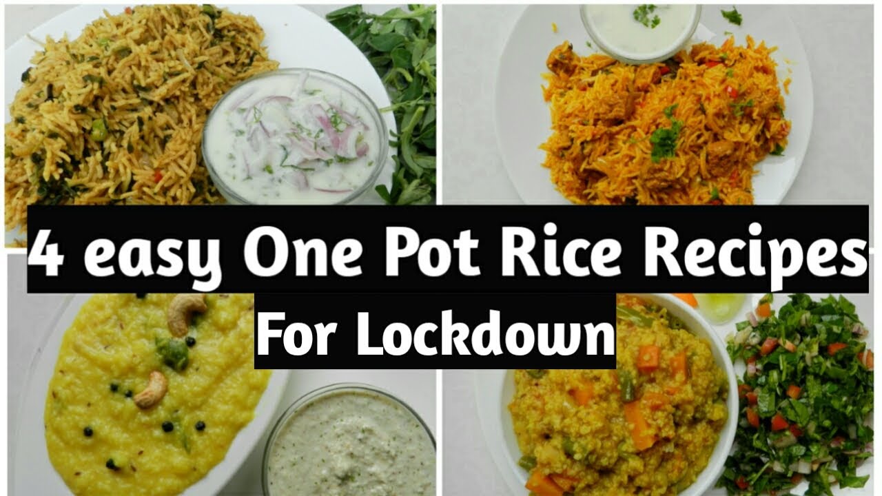 4 one pot meal indian recipes | one pot rice recipes | healthy recipes ...