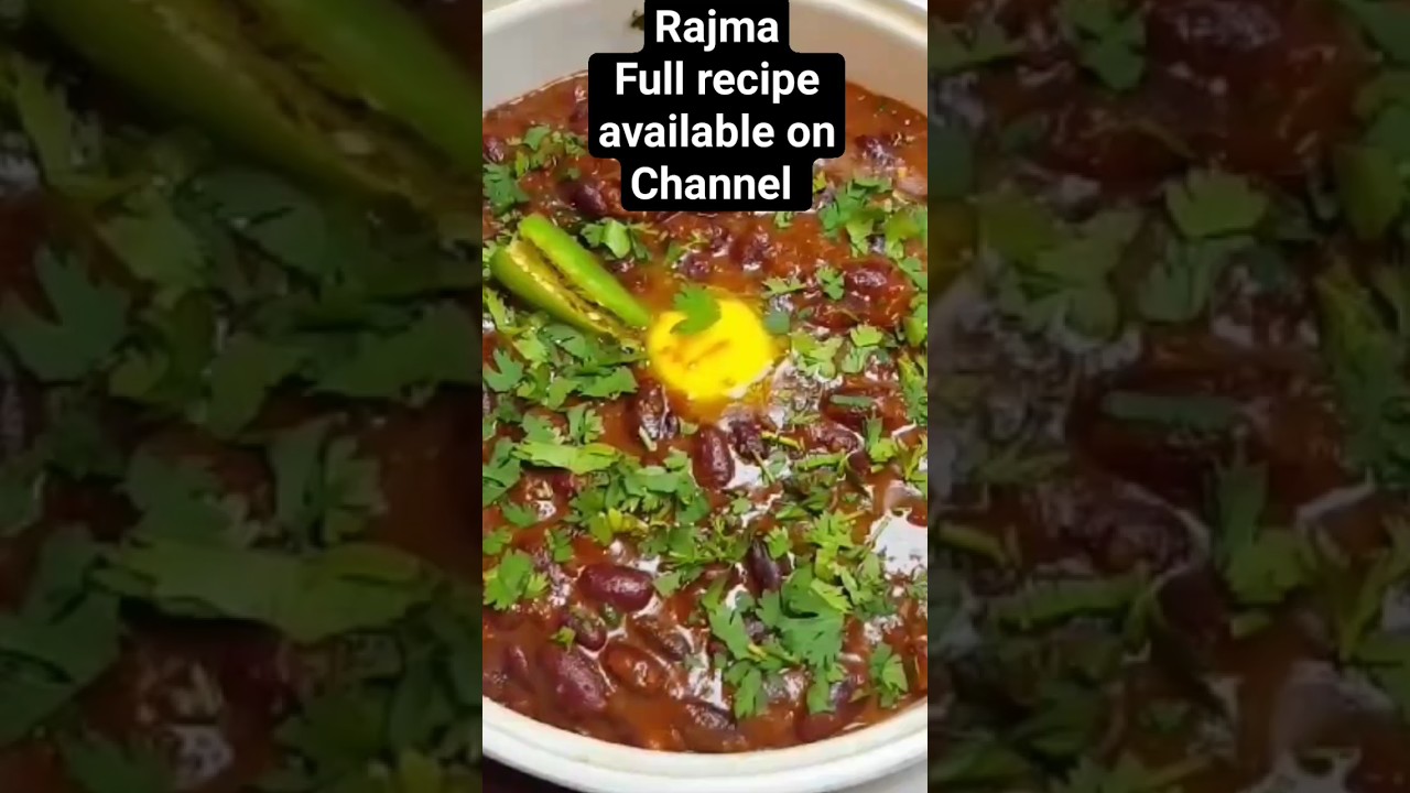 Authentic Punjabi Style Rajma Chawal Recipe Laal Lobia | Rajma Masala ...