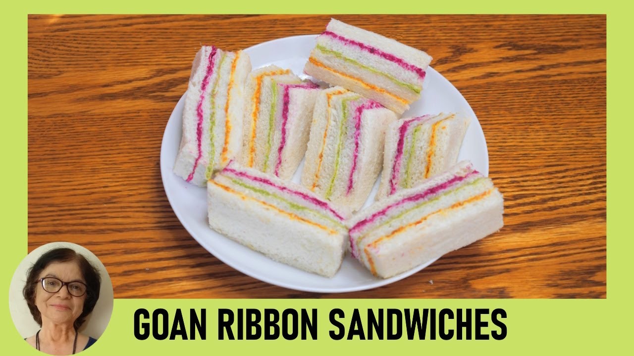 Homemade Ribbon Sandwich Recipe / Goan Sandwich Recipe / How to Make ...