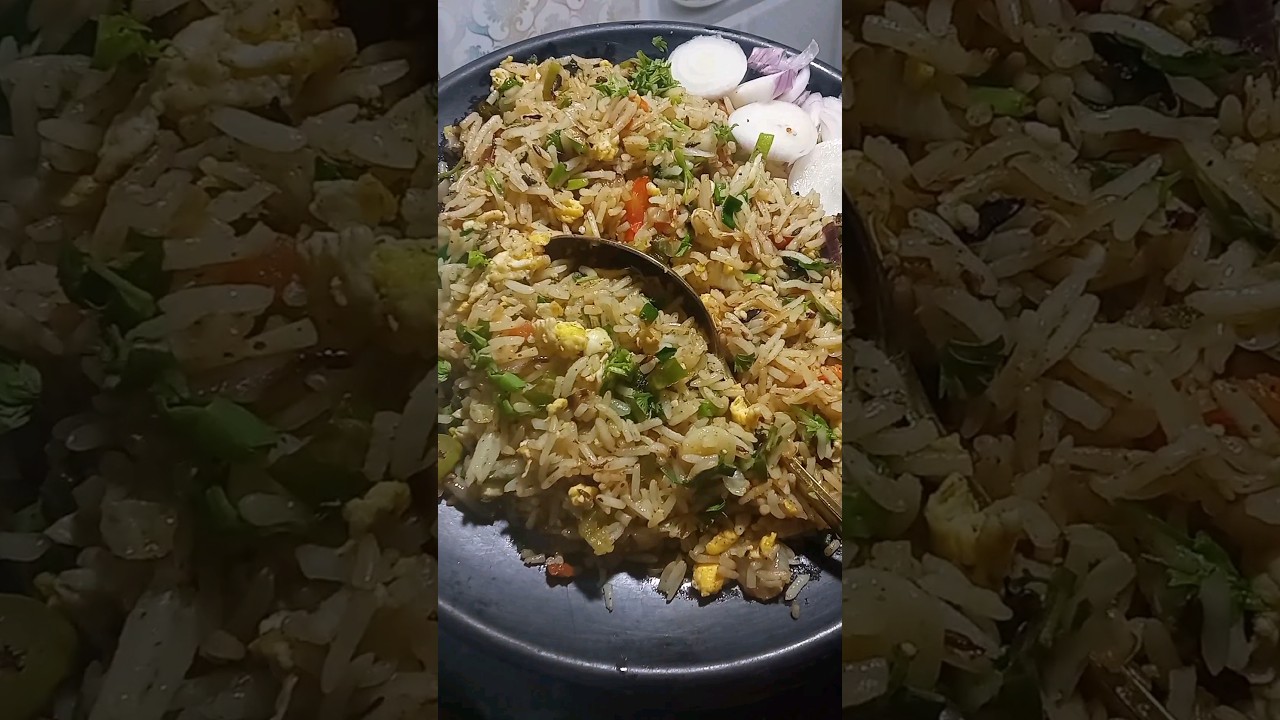 eggs fry rice recipe anda fry rice banva gharcha ghari healthy and ...