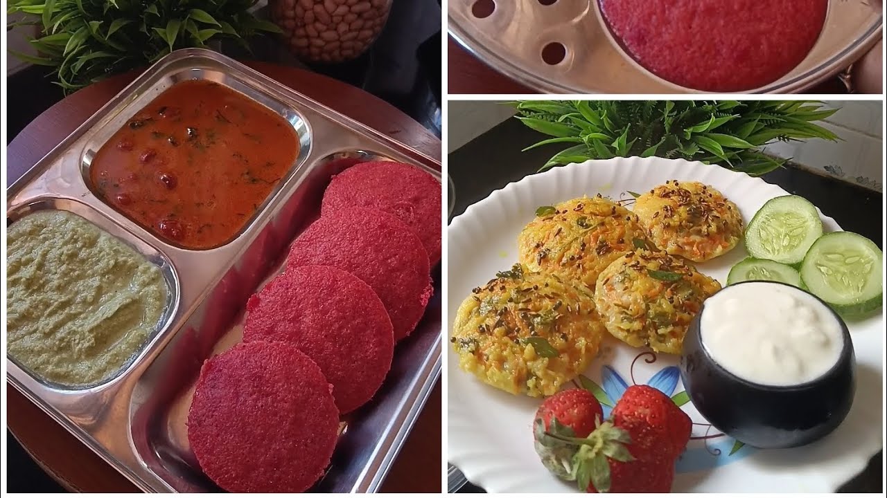 South Indian healthy 3 types of idli recipe, low fat idli recipe ...