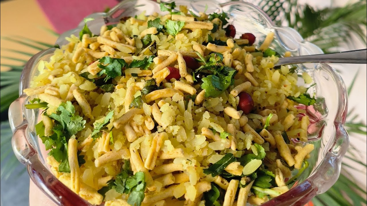 Indian breakfast Poha recipe, indori Poha, healthy breakfast recipes ...