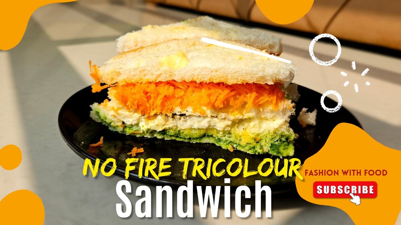 Veg Tricolour Sandwich | Tri-Color Sandwich Republic Day Special 2025 ...