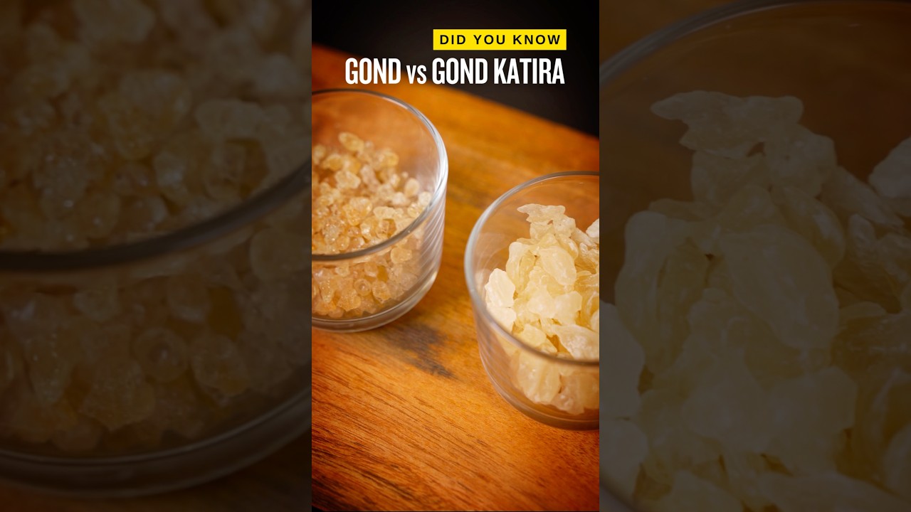 Difference between Gond Katira and Gond #recipe #gondkatira #gondh # ...